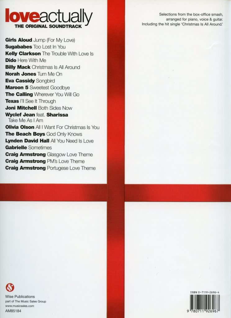 Love Actually: The Original Soundtrack – So Many Songbooks