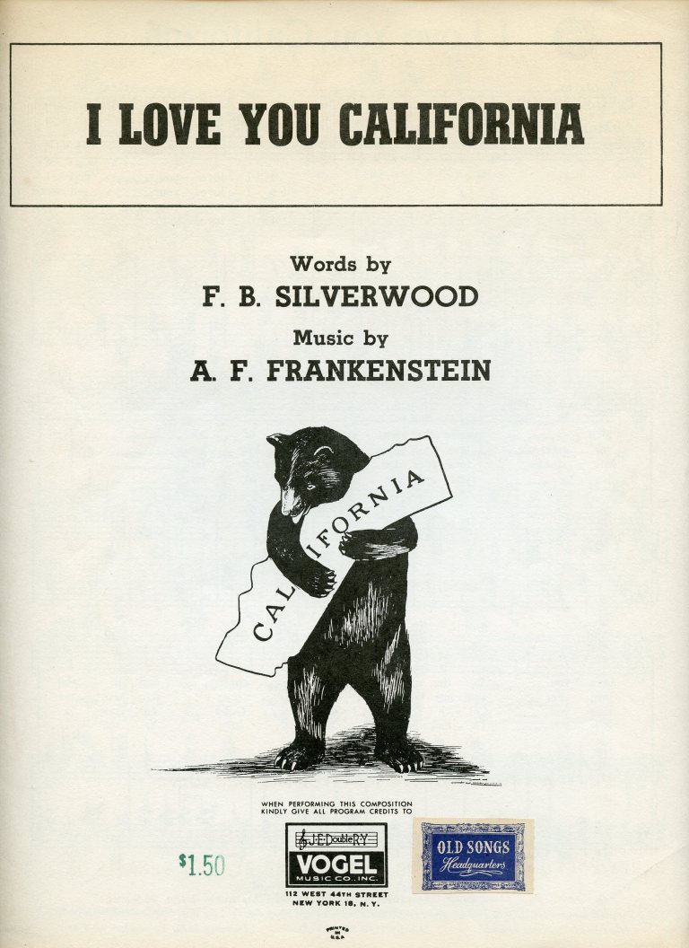 “I Love You California” – So Many Songbooks