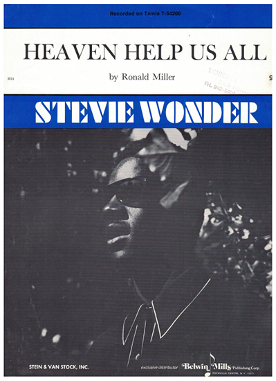 Stevie Wonder: “Heaven Help Us All” – So Many Songbooks